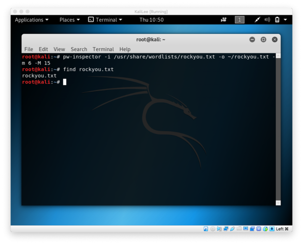 Using pw-inspector and hydra to brute force password | My blog